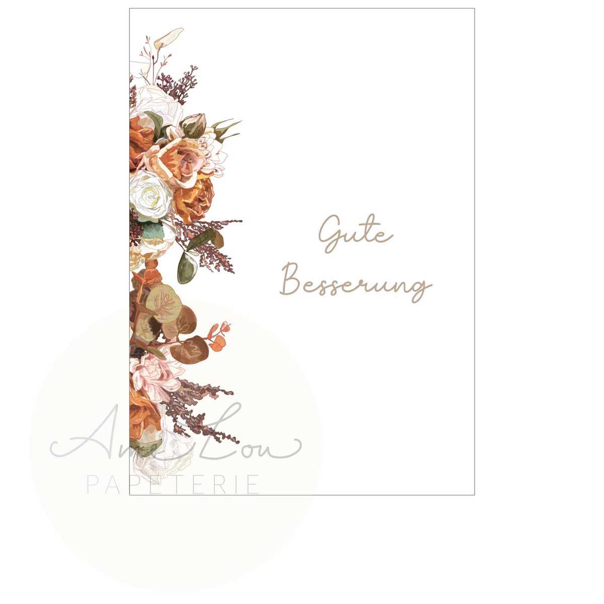 Klappkarte/ Postkarte "Gute Besserung" – AmeLou Papeterie